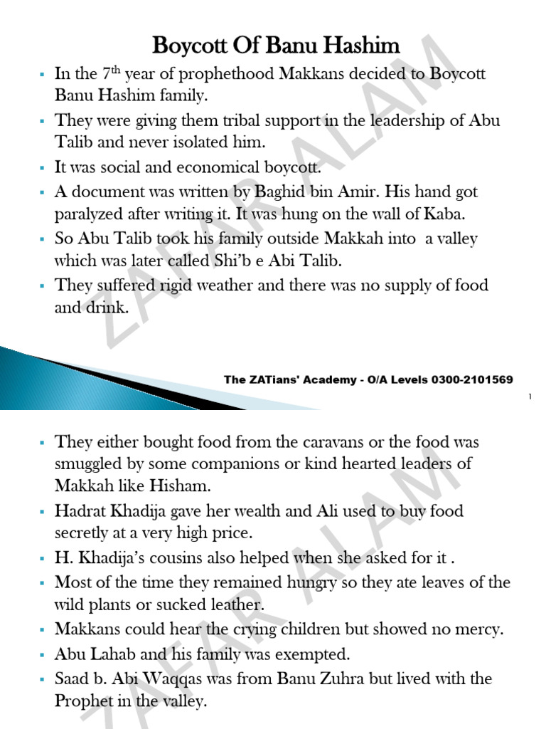 Boycott of Banu Hashim | PDF