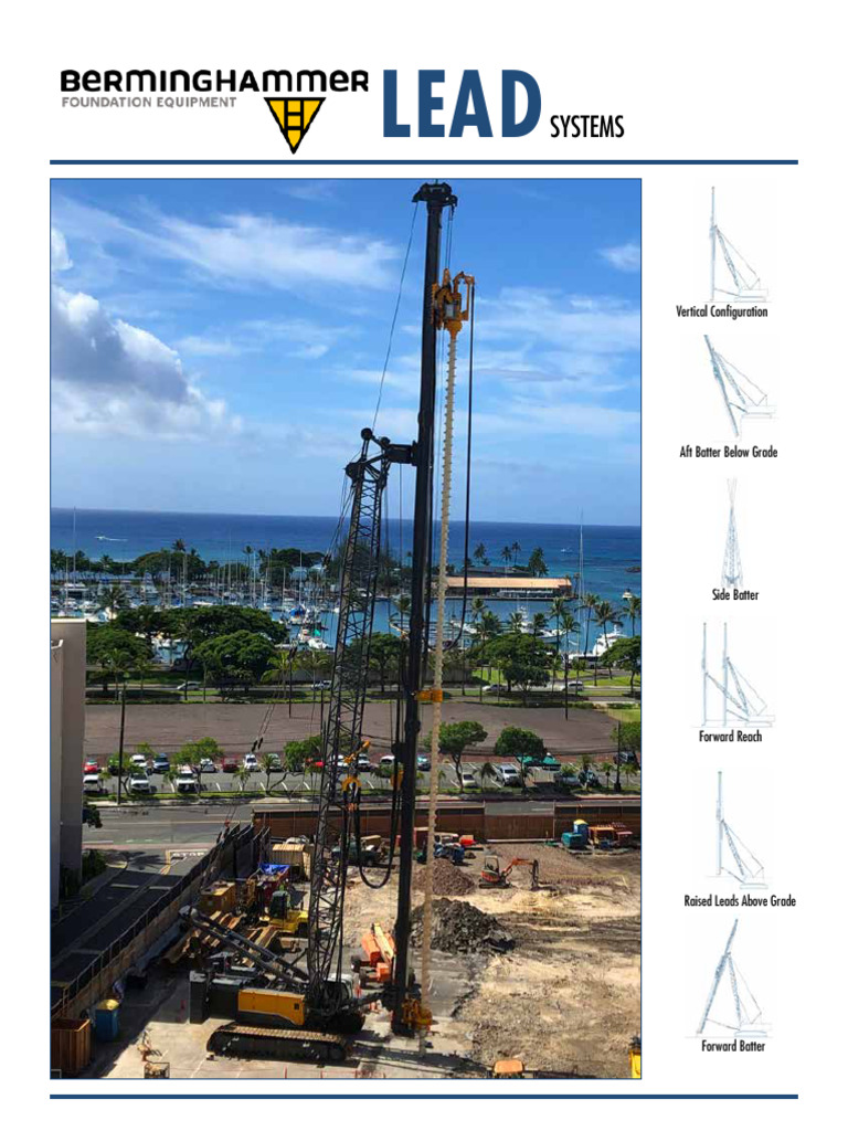 Bermingham Lead Brochure | PDF | Deep Foundation | Crane (Machine)