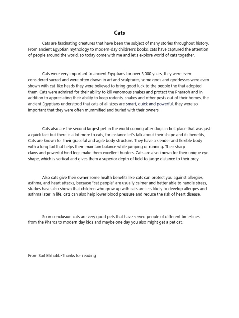 Cats | PDF