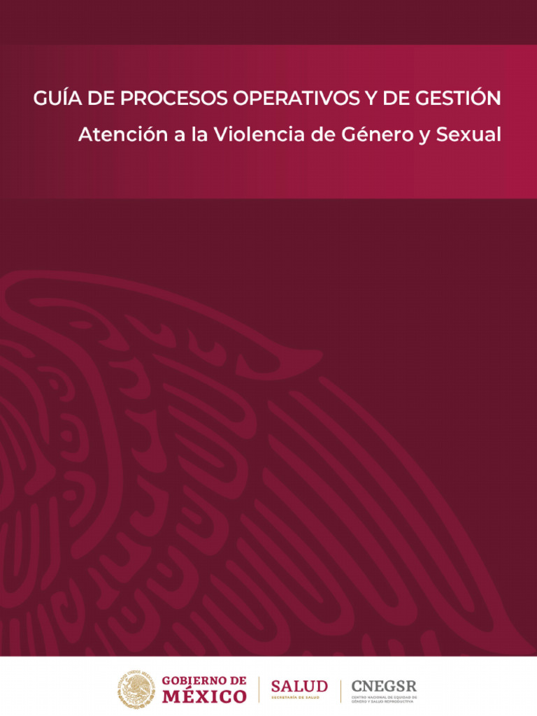 GUI A DE PROCESOS OPERATIVOS Y DE GESTI N PARA LA ATENCIO N A LA VIOLENCIA DE GE NERO Y SEXUAL ...