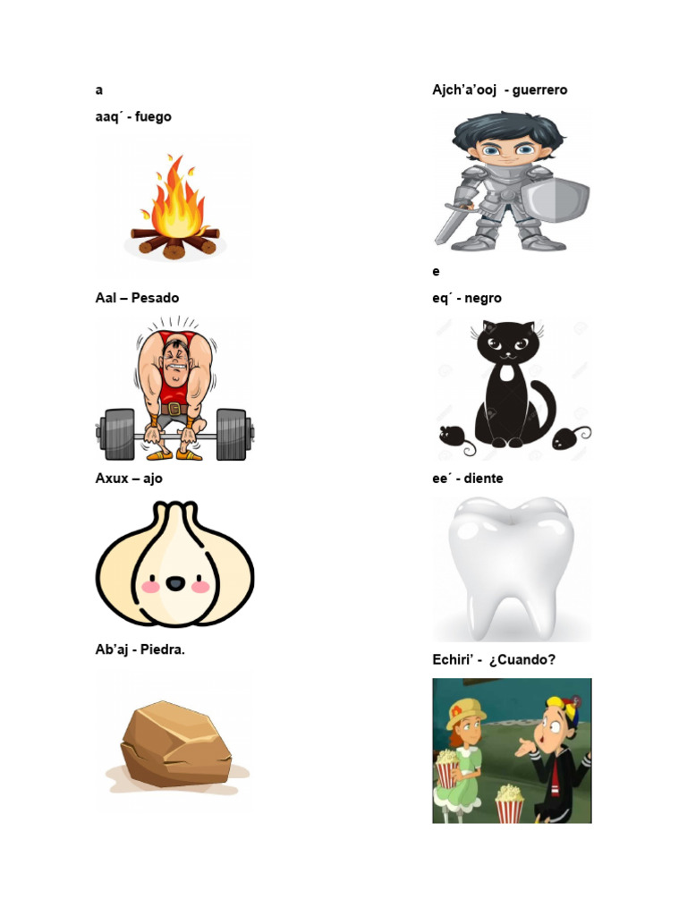 Vocales en Achi | PDF