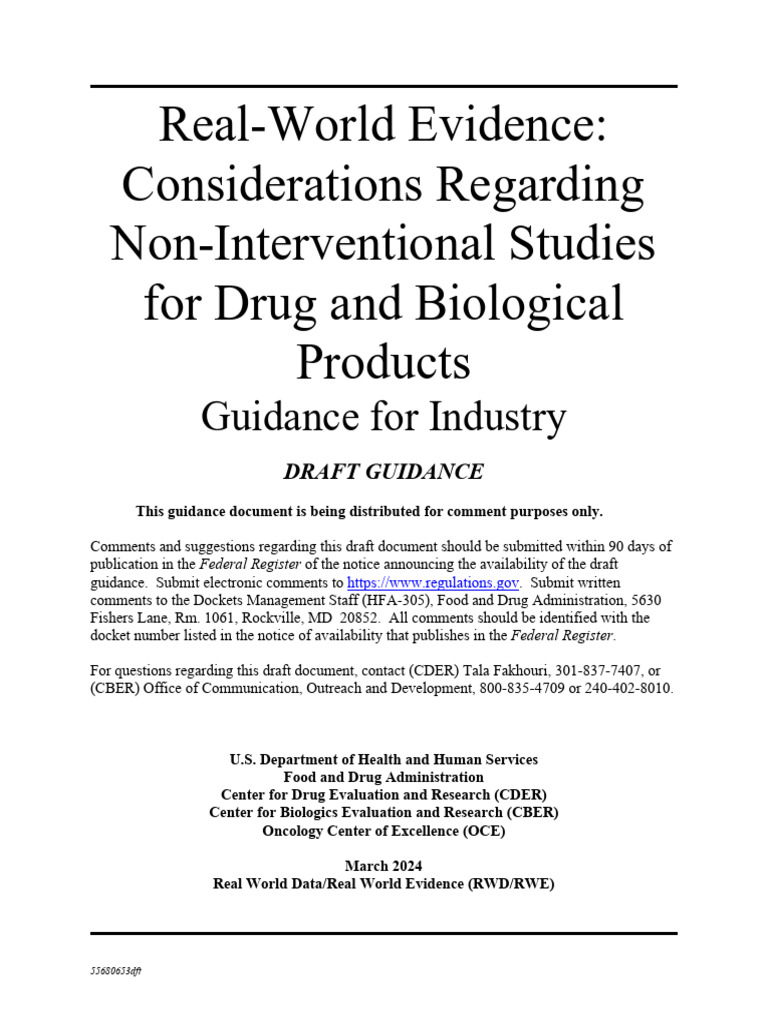 Non-Interventional Study Guidance | PDF | Phases Of Clinical Research ...