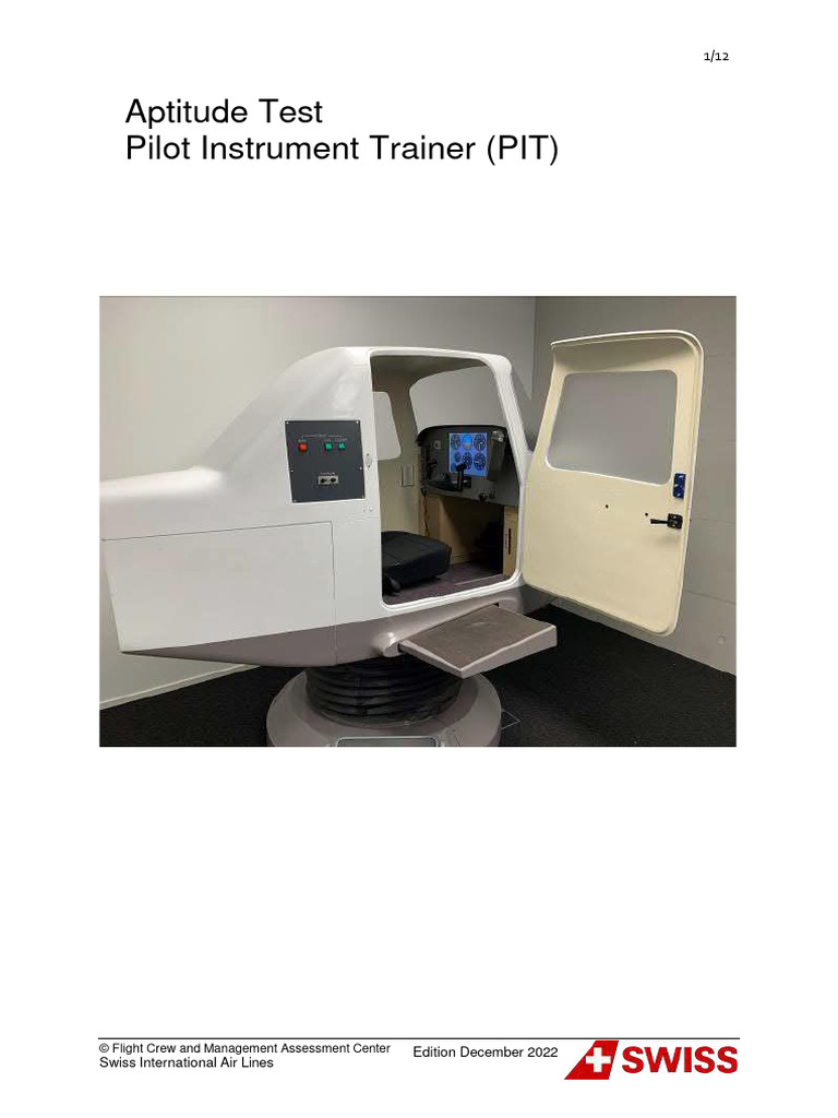Pit Handout | PDF | Flight Control Surfaces | Aviation
