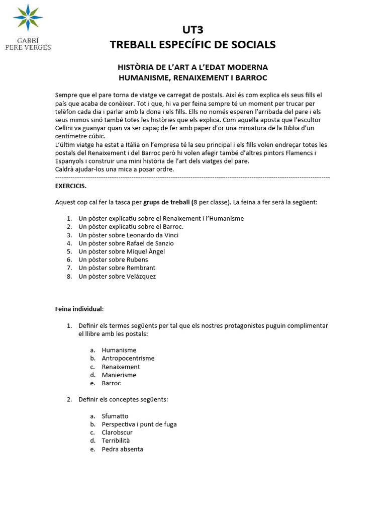 Dossier Activitats Ut3 | PDF