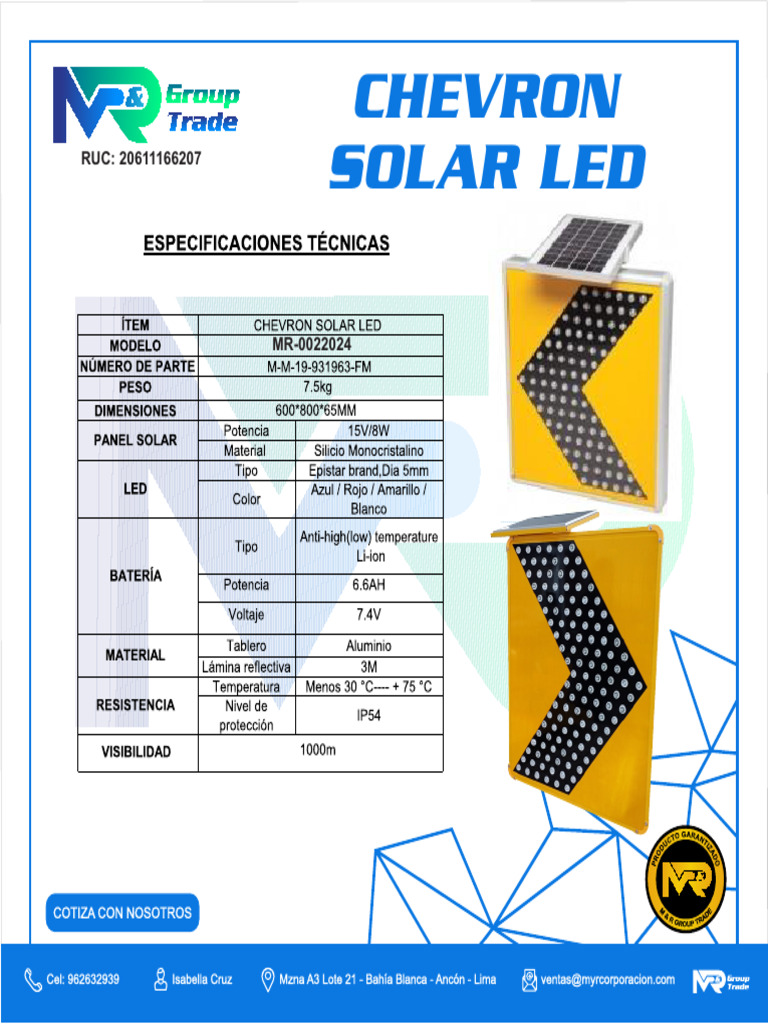 Chevron Solar Led | PDF