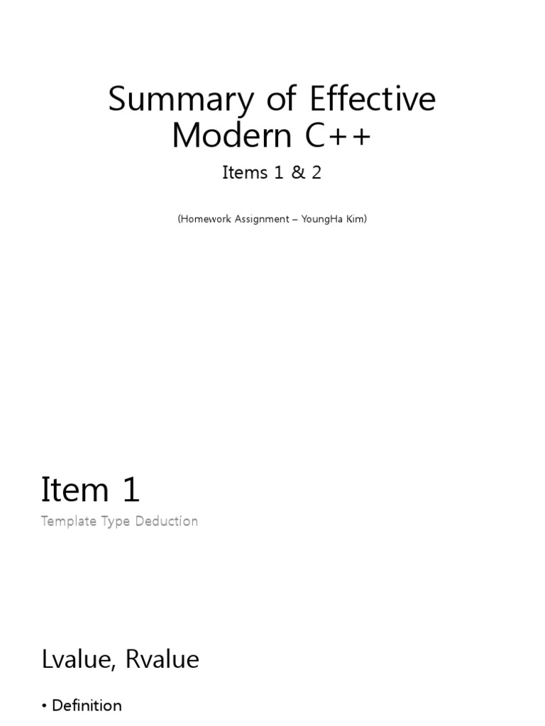 summaryofeffectivemoderncpp | PDF | Pointer (Computer Programming) | Object Oriented Programming