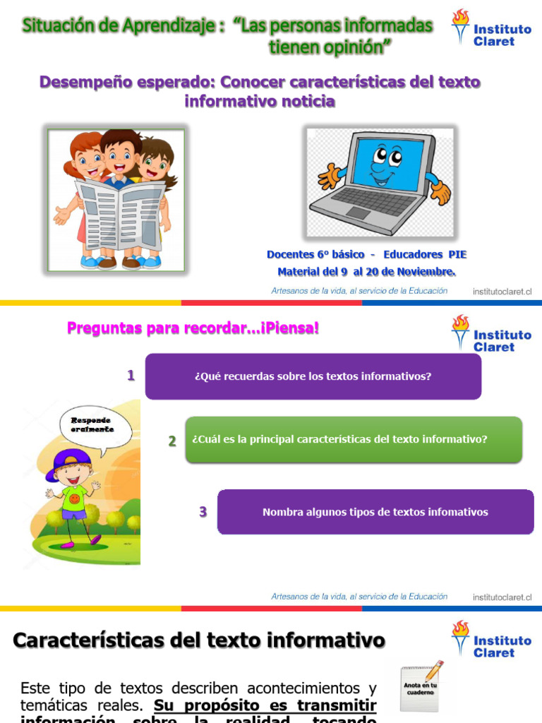 Características del Texto Informativo | PDF | Exoplaneta