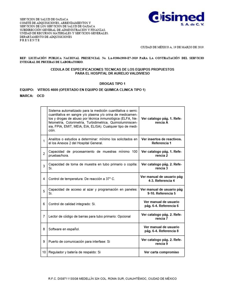 Partida 2 Drogas Tipo 1 | PDF