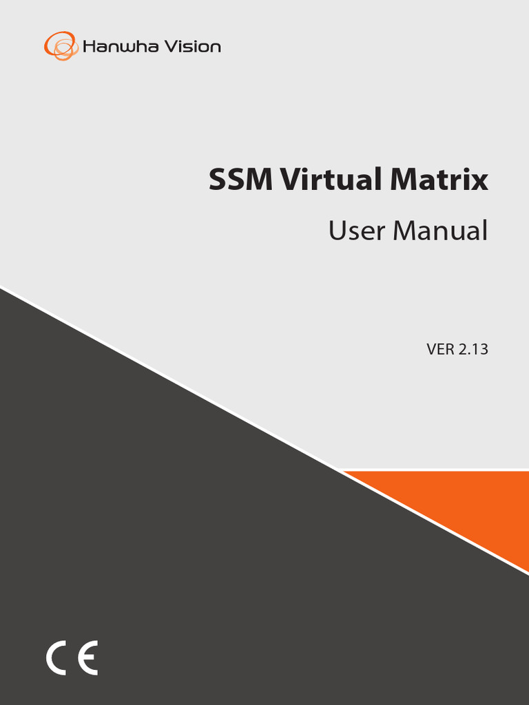 Manuals Wisenet-SSM 230427 en VM-V2.13.00 | PDF | Computer Monitor | Button (Computing)