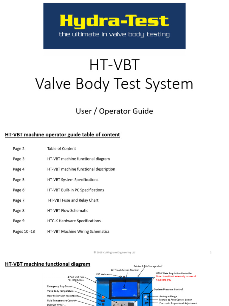 HT VBT | PDF | Valve | Pump
