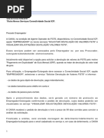 Modelo de RDT Caixa Economica | PDF