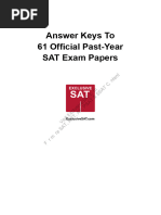 2023 June Digital SAT Test 1 Answer Key | PDF