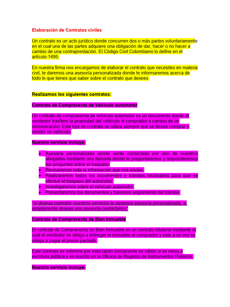 Contratos civiles | PDF | Ley común | Derecho civil (sistema legal)