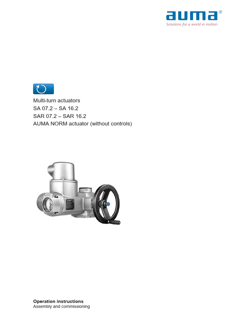 Operating Manual - de - DE SA 10.2 | PDF | Actuator | Valve