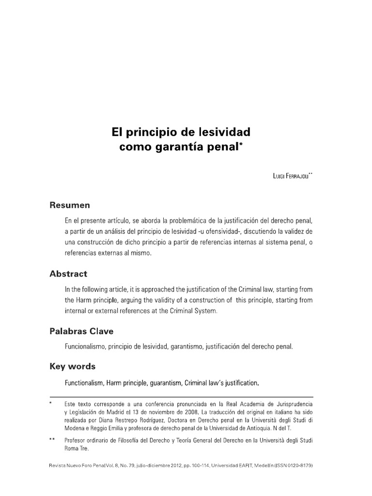 Roxin - Ppio Lesividad | PDF