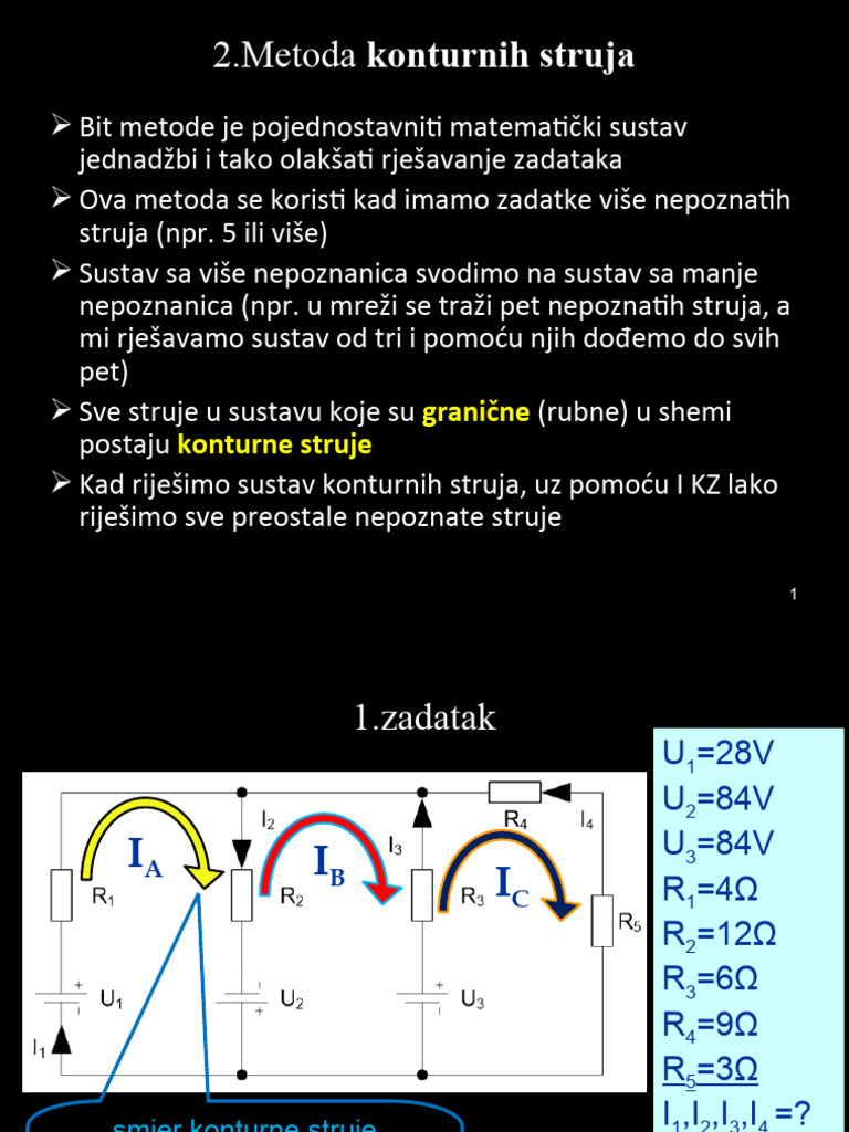 32 Metoda Konturnih Struja | PDF
