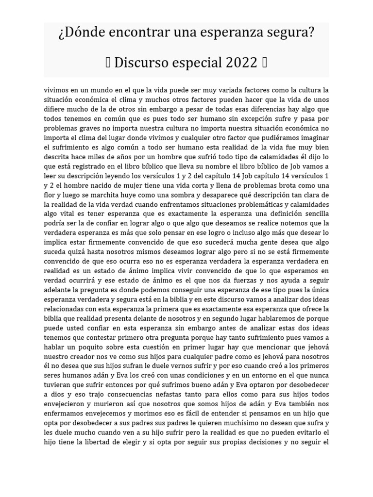 Dónde Encontrar Una Esperanza Segura | PDF | Sufrimiento | Verdad