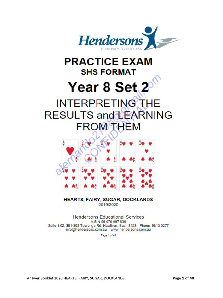 Answer Booklet | PDF