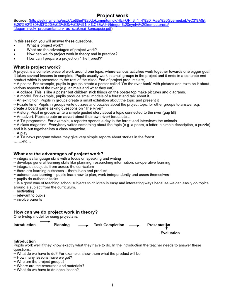 Project Work | PDF | Harry Potter | Curriculum