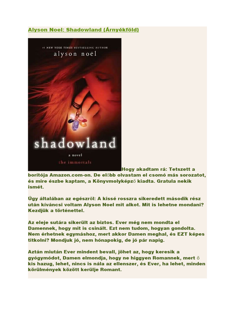 Shadowland Kritika | PDF