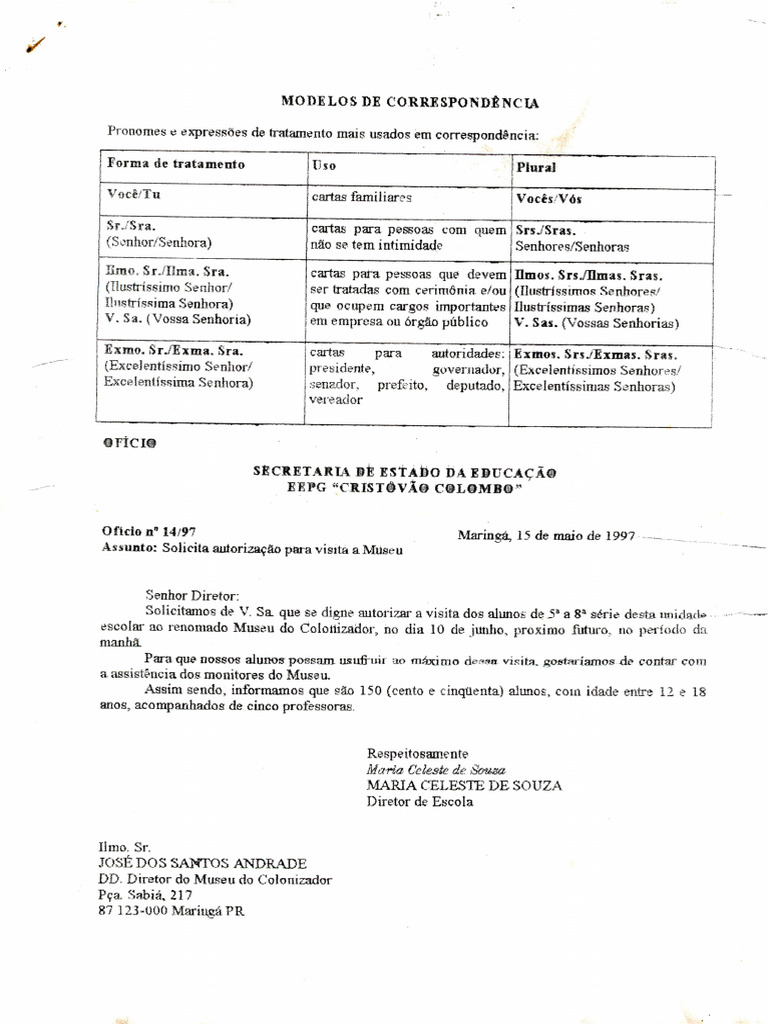 Modelos de Correspondencias | PDF