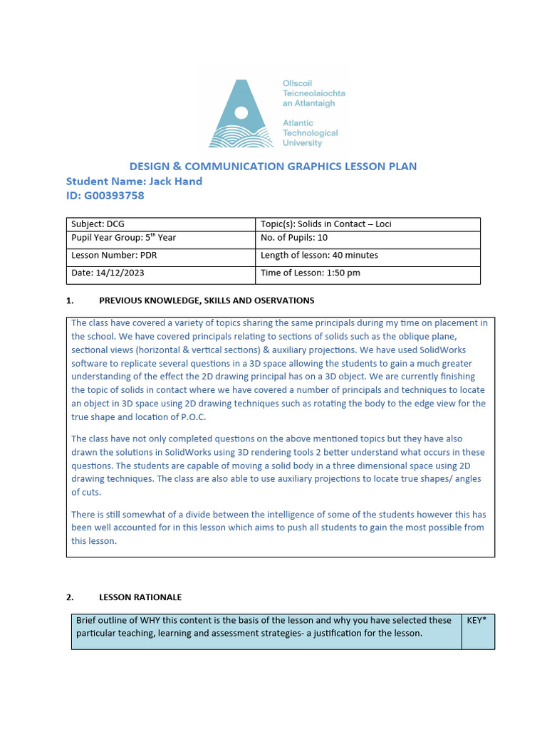DCG PDR Lesson | PDF | 3 D Computer Graphics | Learning