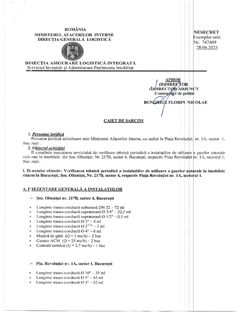 Caiet de Sarcini | PDF