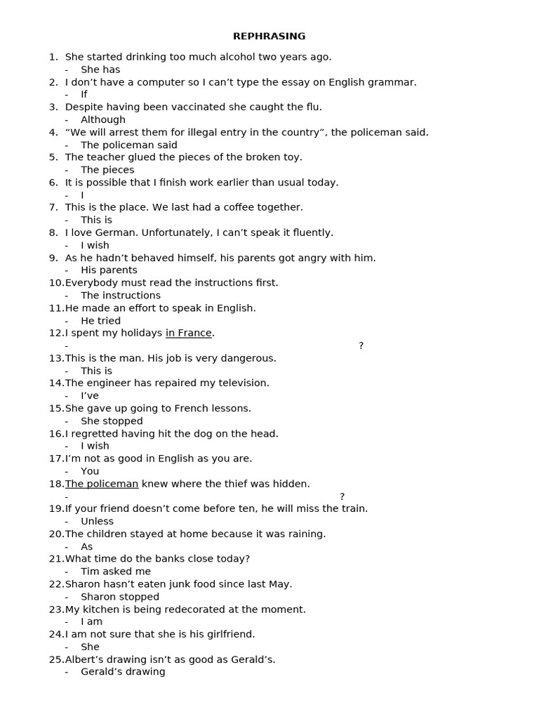 Rephrasing 2º Bach | PDF