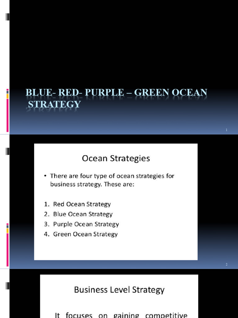 B R P Green Ocean Strategy | PDF | Business