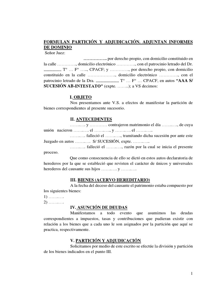 Formulan Partición | PDF | Justicia | Crimen y violencia