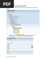 Procedimiento para Generacion de Orden y Aviso A Traves de Sap Iw31 ...