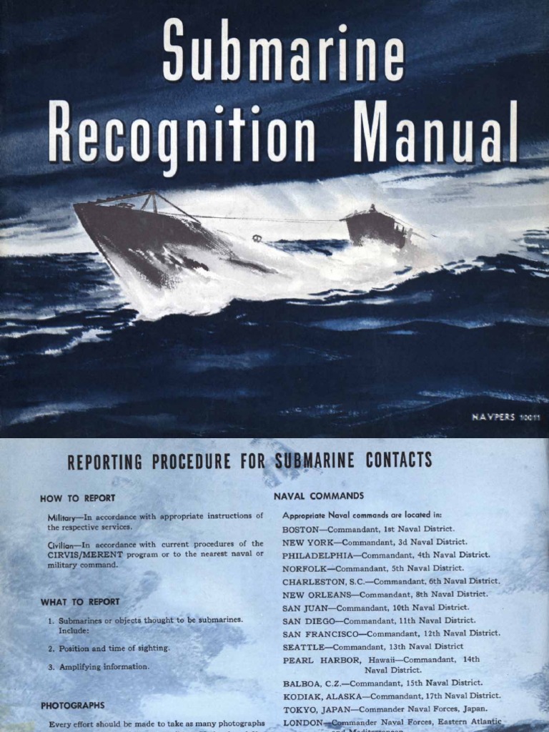 Submarine Recognition Guide