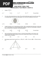 HAST Sample Abstract Reasoning Year 7 | PDF