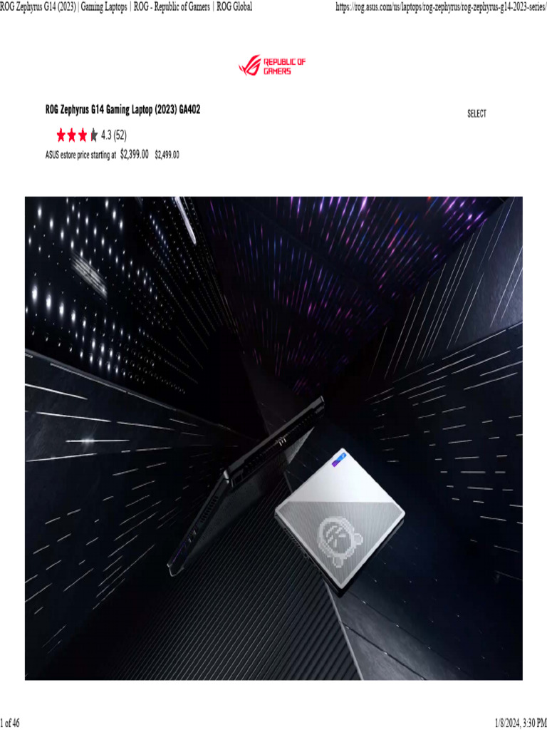 ROG Zephyrus G14 (2023) Gaming Laptops ROG - Republic of Gamers ROG Global | PDF | Consumer ...