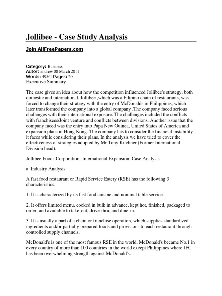 Jollibee | PDF | Fast Food Restaurants | Human Resource Management