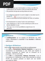 Interprétation et Réalisation de l'Antibiogramme | PDF | Antibiotiques ...
