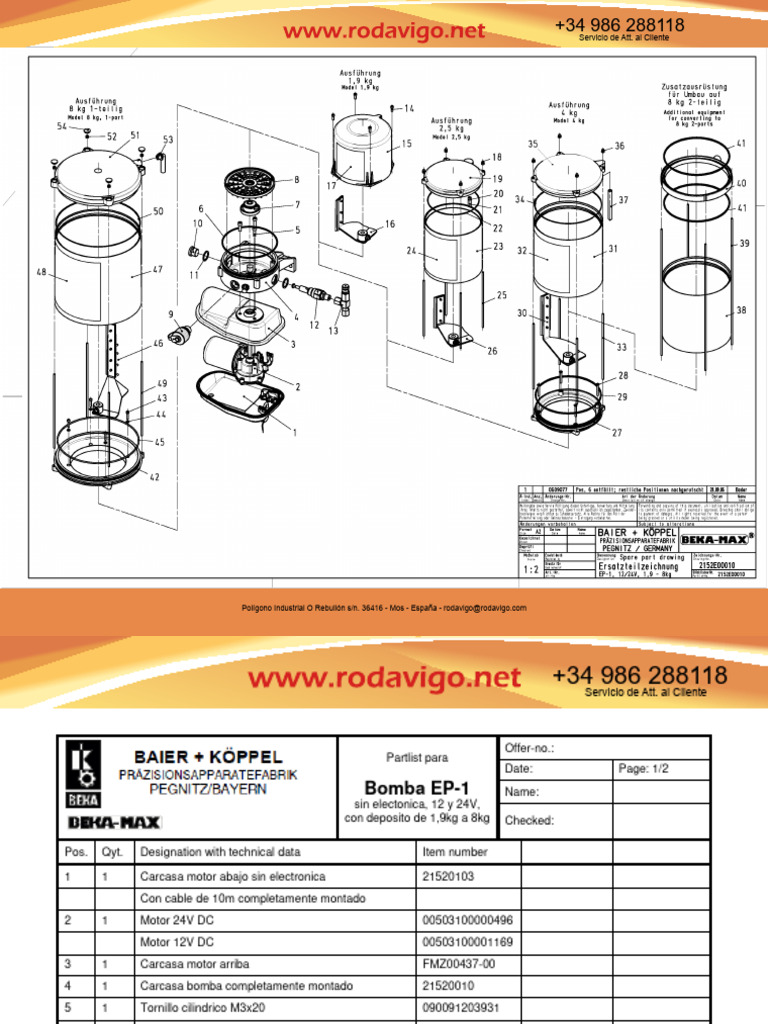 Despiece-Lista-Partes-Bomba-Ep-1-Beka-Max (1) . | PDF