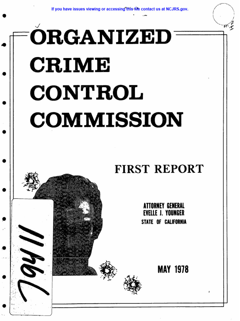 Organized Crime Report California 1978 | PDF | Organized Crime | Crimes