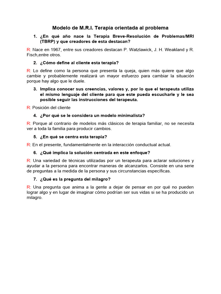 Cuestionario Tytf - Listo | PDF | Psicoterapia | Sicología