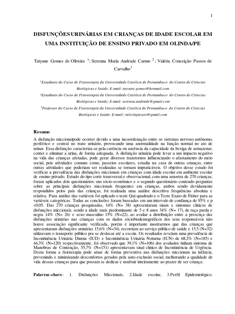 Trabalho Ev071 MD1 Sa9 Id1004 02052017045137 | PDF | Infecção do trato ...