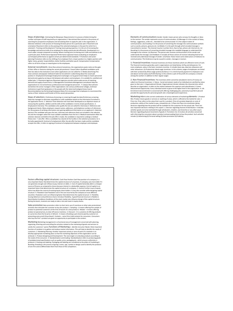 Business | PDF | Incentive | Employment