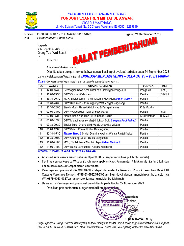 Ralat Pemberitahuan | PDF