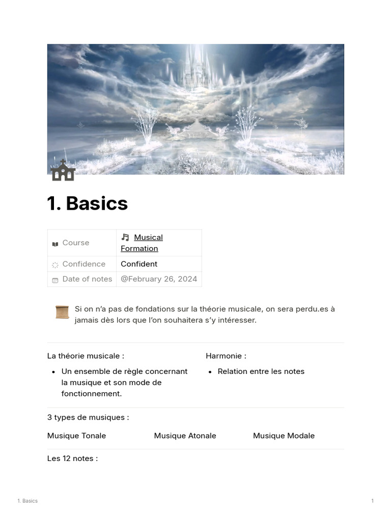 Bases de la théorie musicale PDF | PDF | Gamme musicale | Accord (Musique)