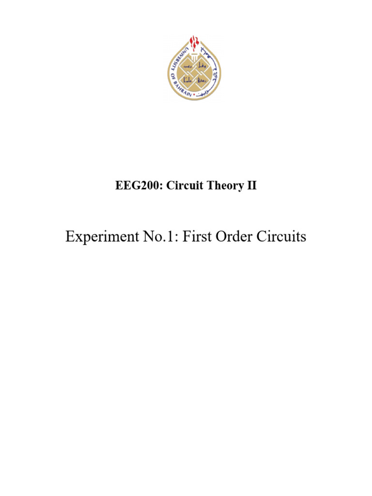 Eeng200-Exp1 3 | PDF | Electrical Network | Capacitor