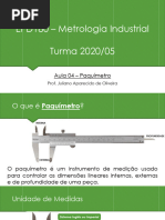 Leitura Paquimetro Polegada | PDF | Metrologia