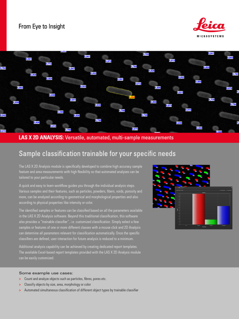 LAS X 2D Analysis: Custom Sample Classification | PDF | Sampling ...