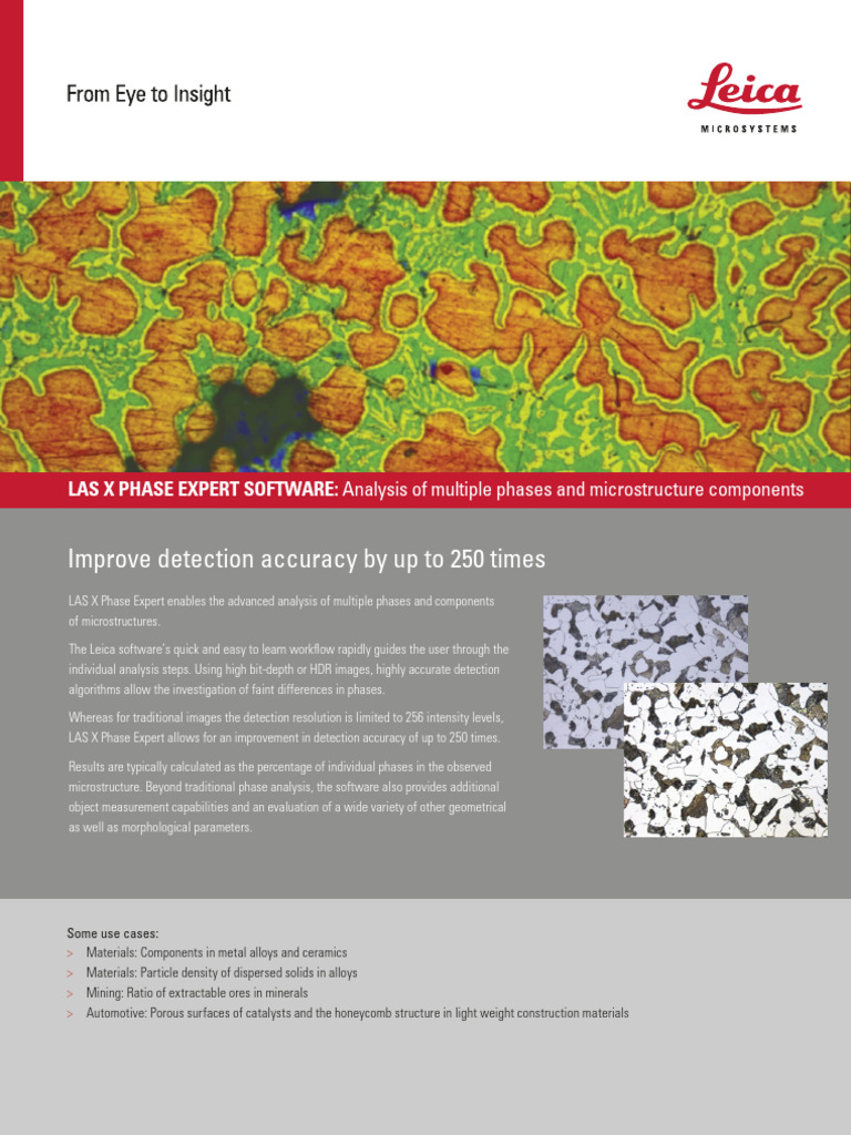 Leica LAS X Software Module Phase Expert EN | PDF | Microstructure ...