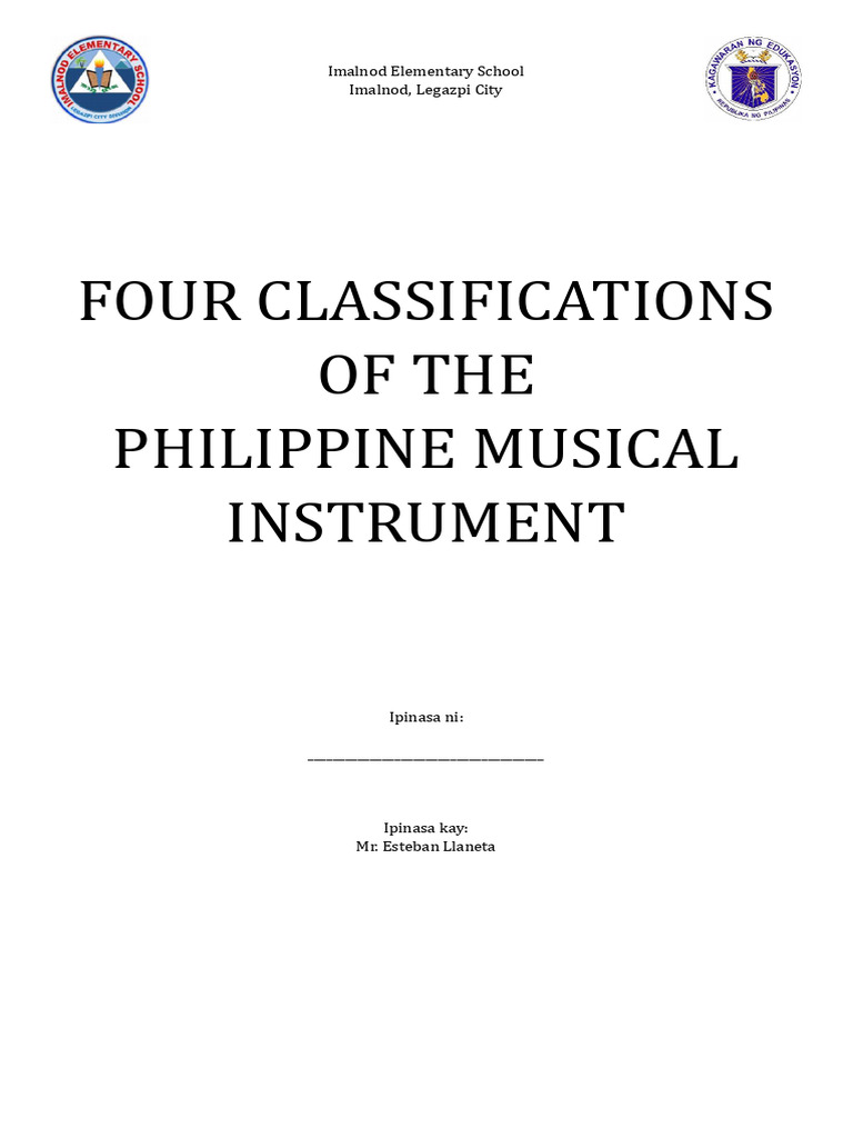 Four Classifications of The Philippine Musical Instrument: Imalnod ...