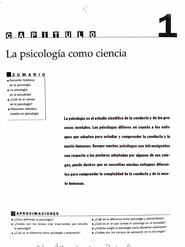 La Psicologia como ciencia | PDF