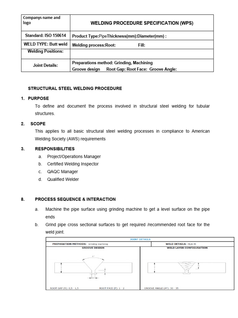 Welding Procedure | PDF